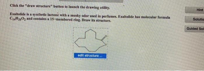 Solved Click the "draw structure" button to launch the | Chegg.com