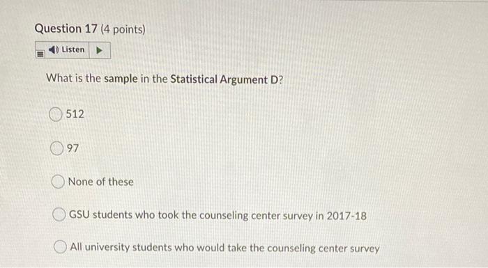 Solved Part IV. Statistical Arguments For Questions 17-21, | Chegg.com