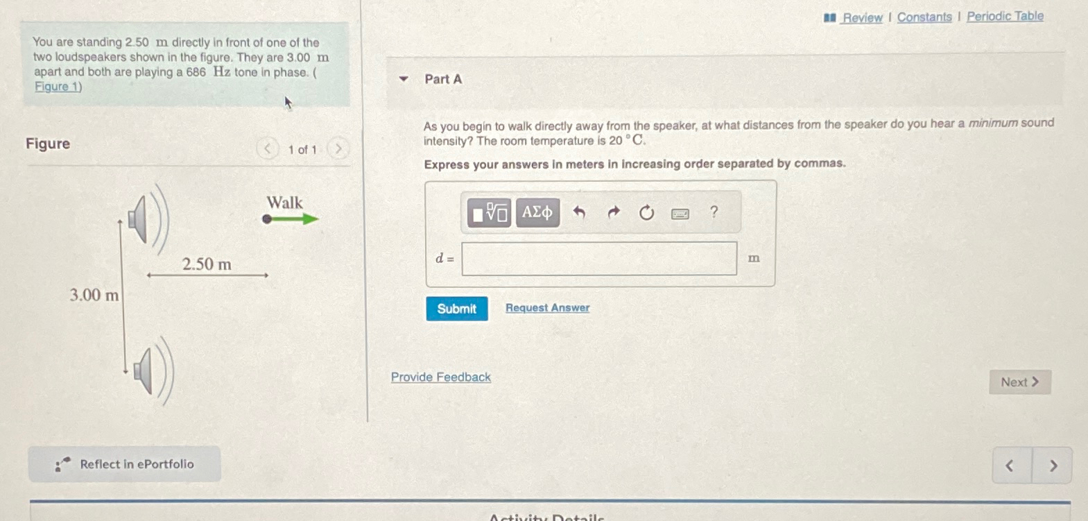 You are standing 2.50m directly in front of one of | Chegg.com