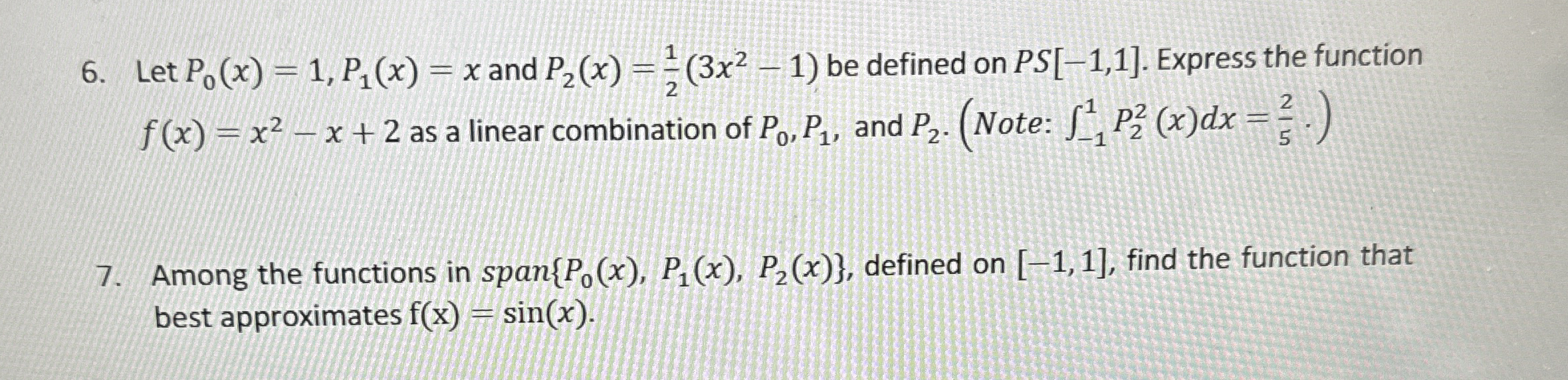 Solved Can you answer and explain this Linear Analysis 2 | Chegg.com