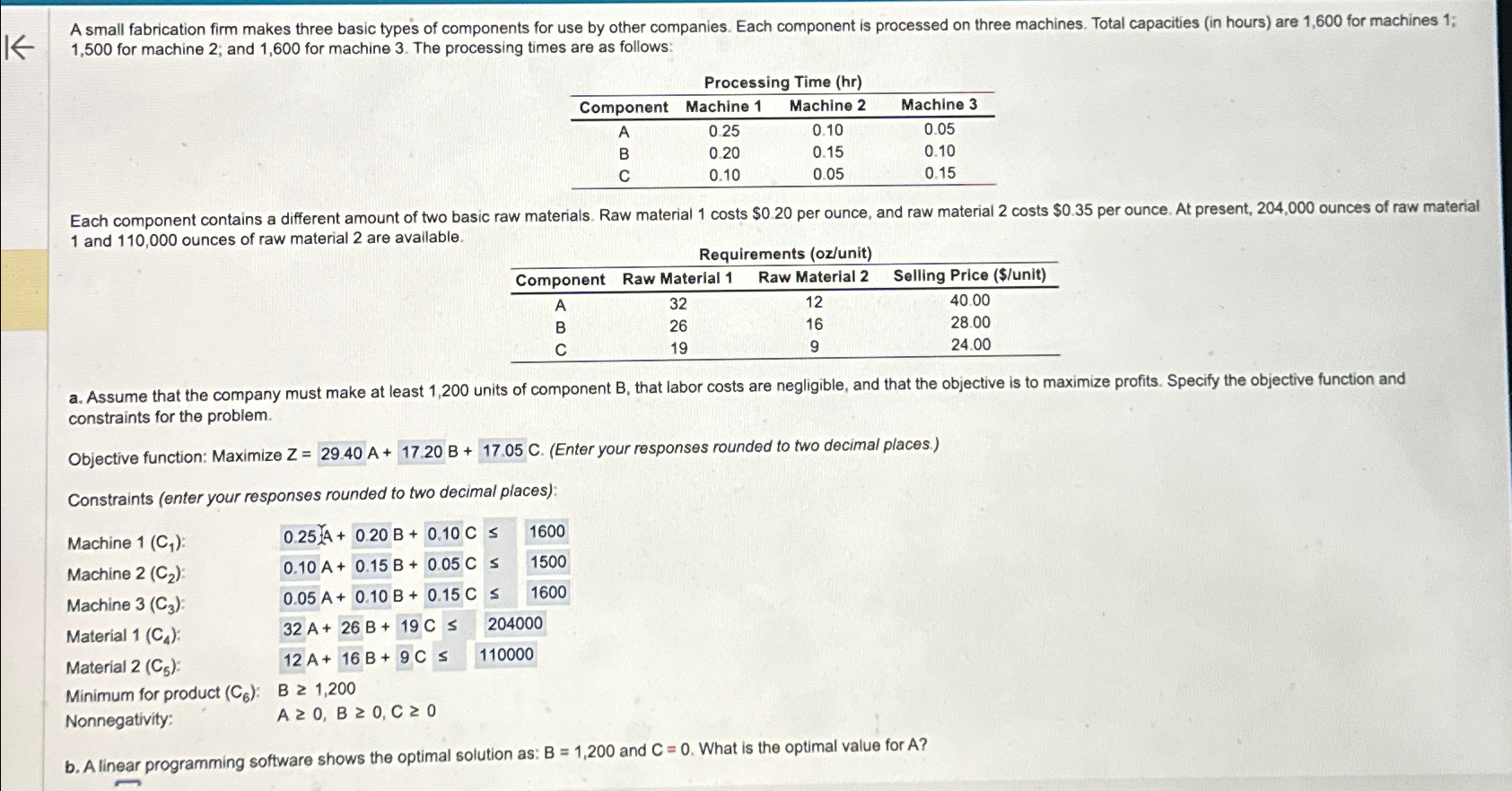 Solved 1,500 ﻿for machine 2 ﻿; and 1,600 ﻿for machine 3 . | Chegg.com