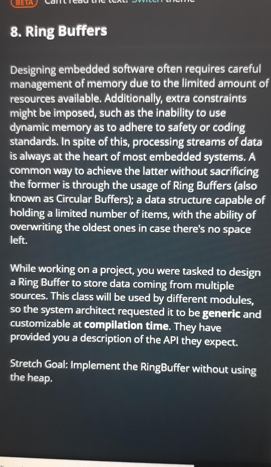 Solved Designing embedded software often requires careful | Chegg.com