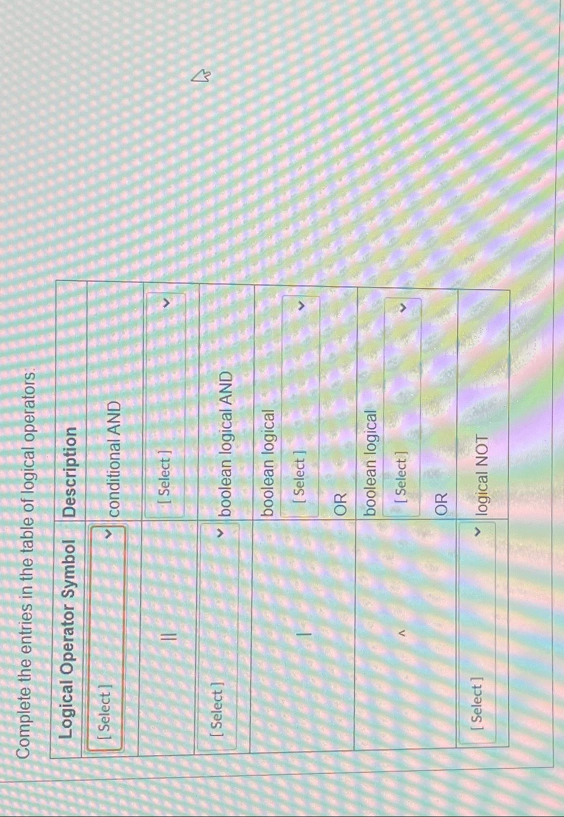 Solved Complete the entries in the table of logical | Chegg.com