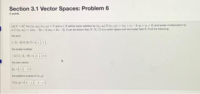 Solved Linear Algebra. The answers are correct, please | Chegg.com