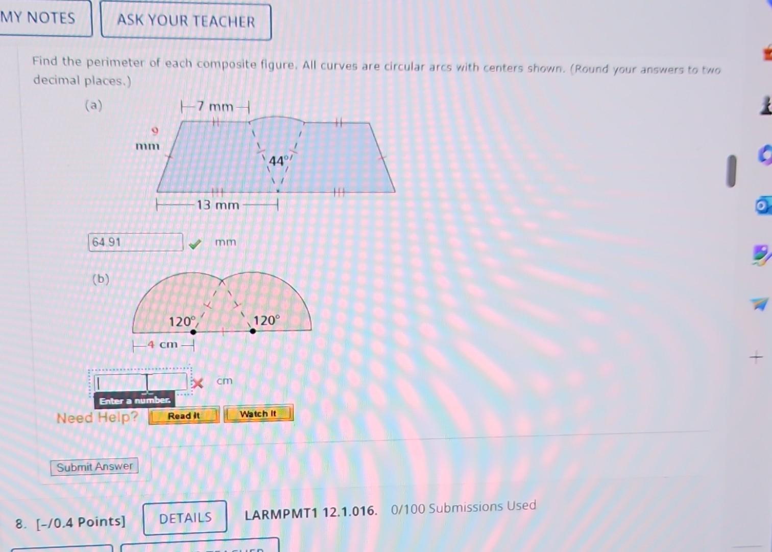Solved Find the perimeter of each composite figure. All | Chegg.com