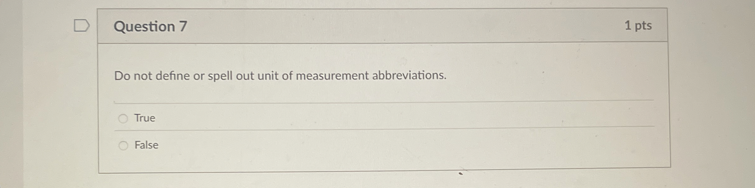 Solved Question 7Do not define or spell out unit of | Chegg.com