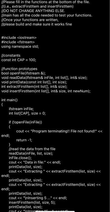 Solved PREPARATION: Compile the attached.cpp" file in a | Chegg.com