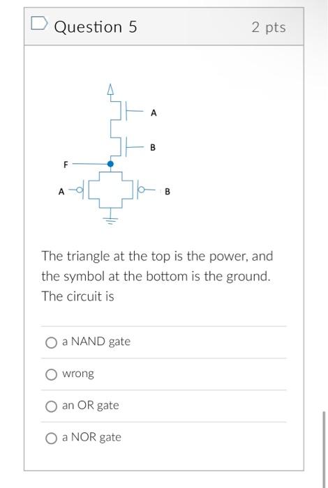 Solved In the following circuit, Vdd is power, Vss is | Chegg.com