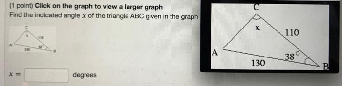 Solved (1 point) Click on the graph to view a larger graph | Chegg.com