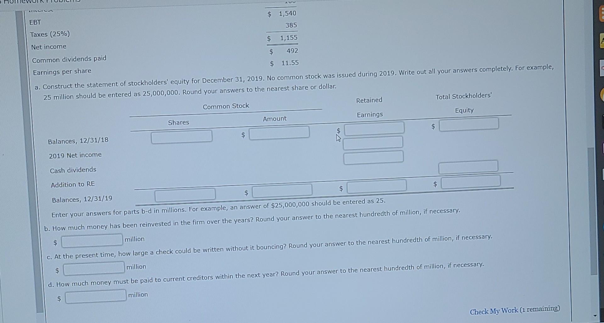Solved The Davidson Corporation's balance sheet and income | Chegg.com