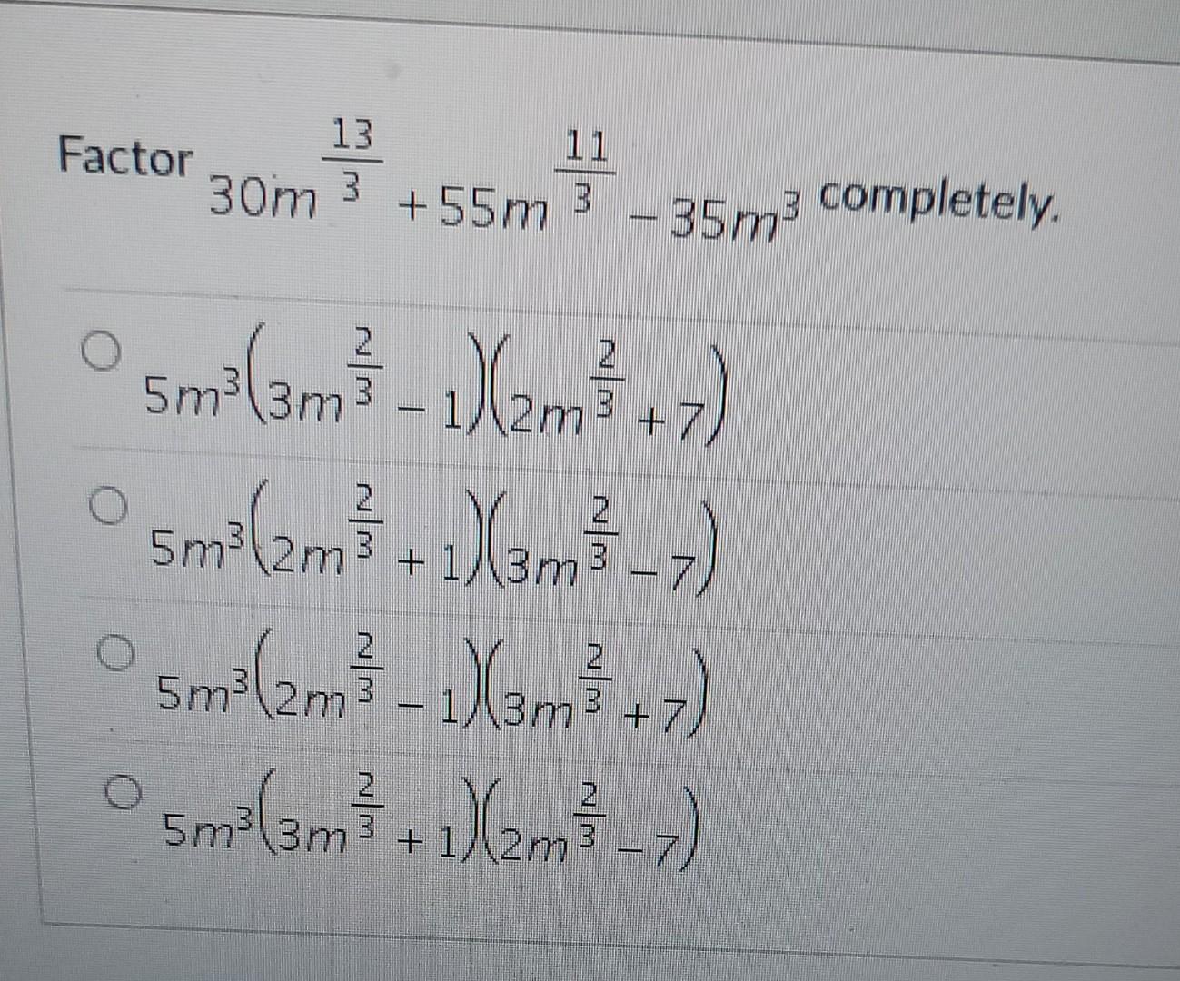 Solved this is impossible. How do you factor the fraction | Chegg.com