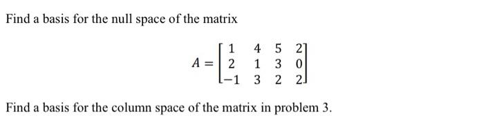 Solved please solve this linear algebra question. prob 3 is | Chegg.com