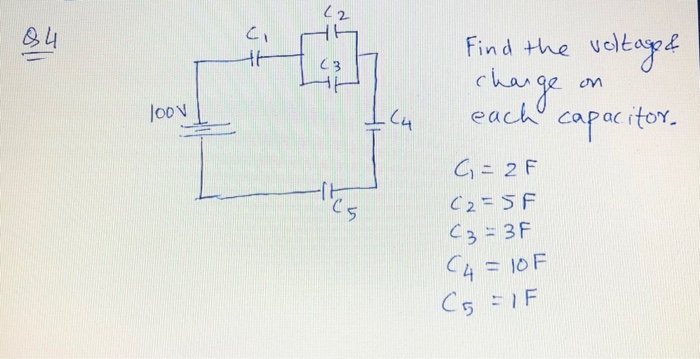 Solved (2 34 ci th Find the voltage & (3 on han each loov .4 | Chegg.com