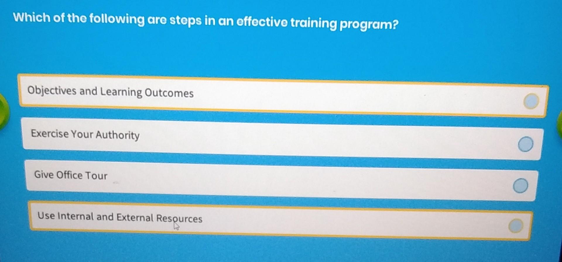 which of the following are steps in an effective | Chegg.com