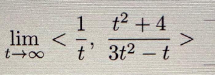 Solved limt→∞ | Chegg.com