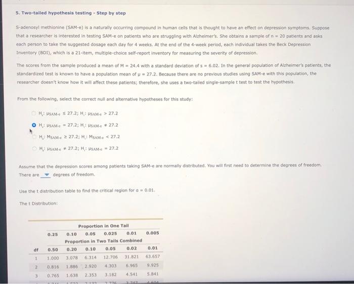 Solved S-adenosyl methionine (SAM-e) is a naturally | Chegg.com