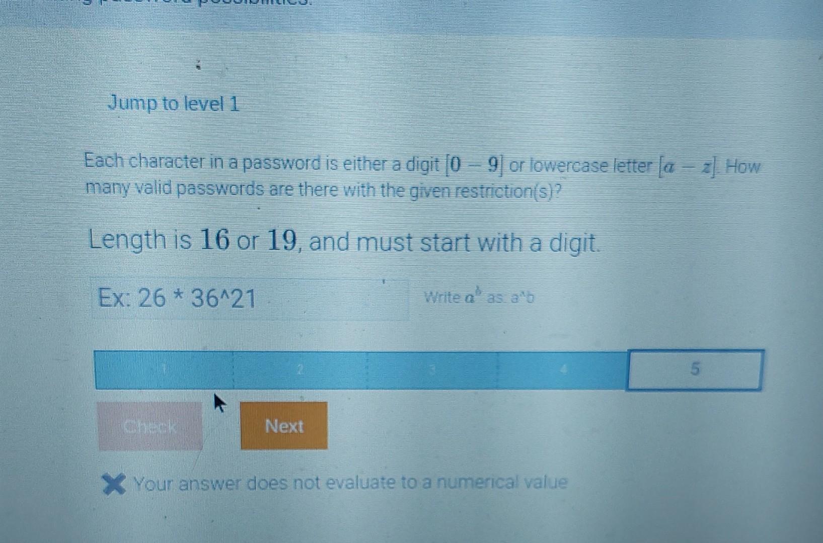 Solved Each character in a password is either a digit [0−9] | Chegg.com