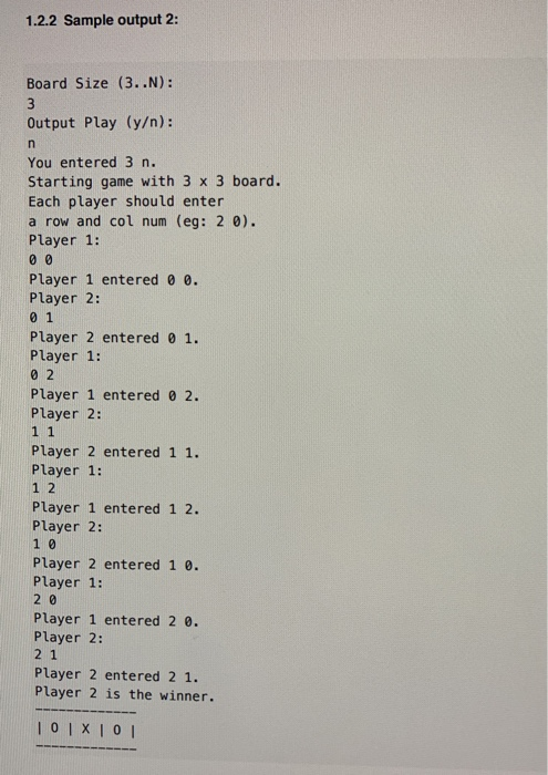 Solved In this problem, you will implement Tic-tac-toe for | Chegg.com