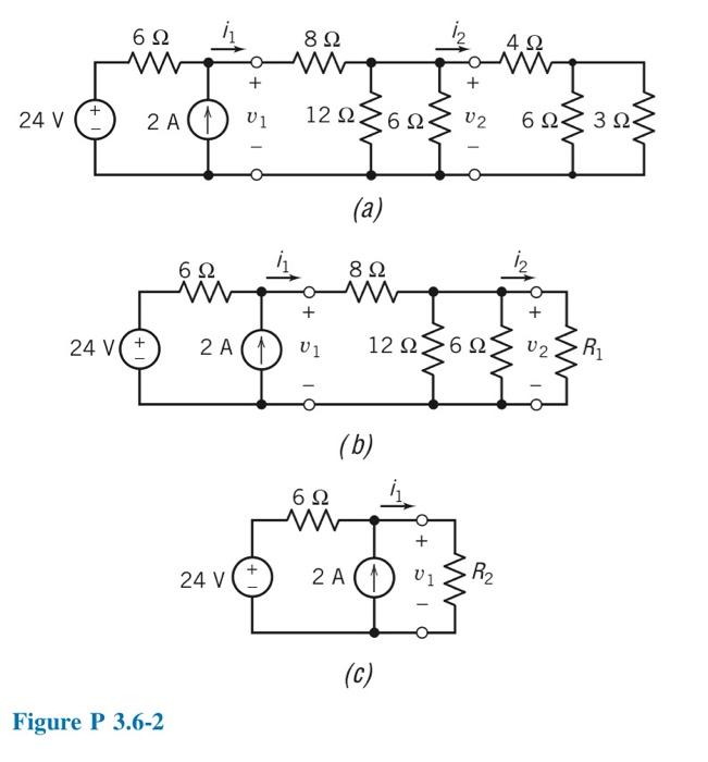 Solved P 3.6-2 ⊕ The circuit shown in Figure P 3.6-2a has | Chegg.com