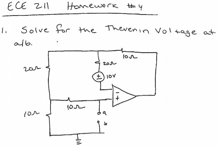 Solved Solve for the Thevenin Voltage at a/b. | Chegg.com