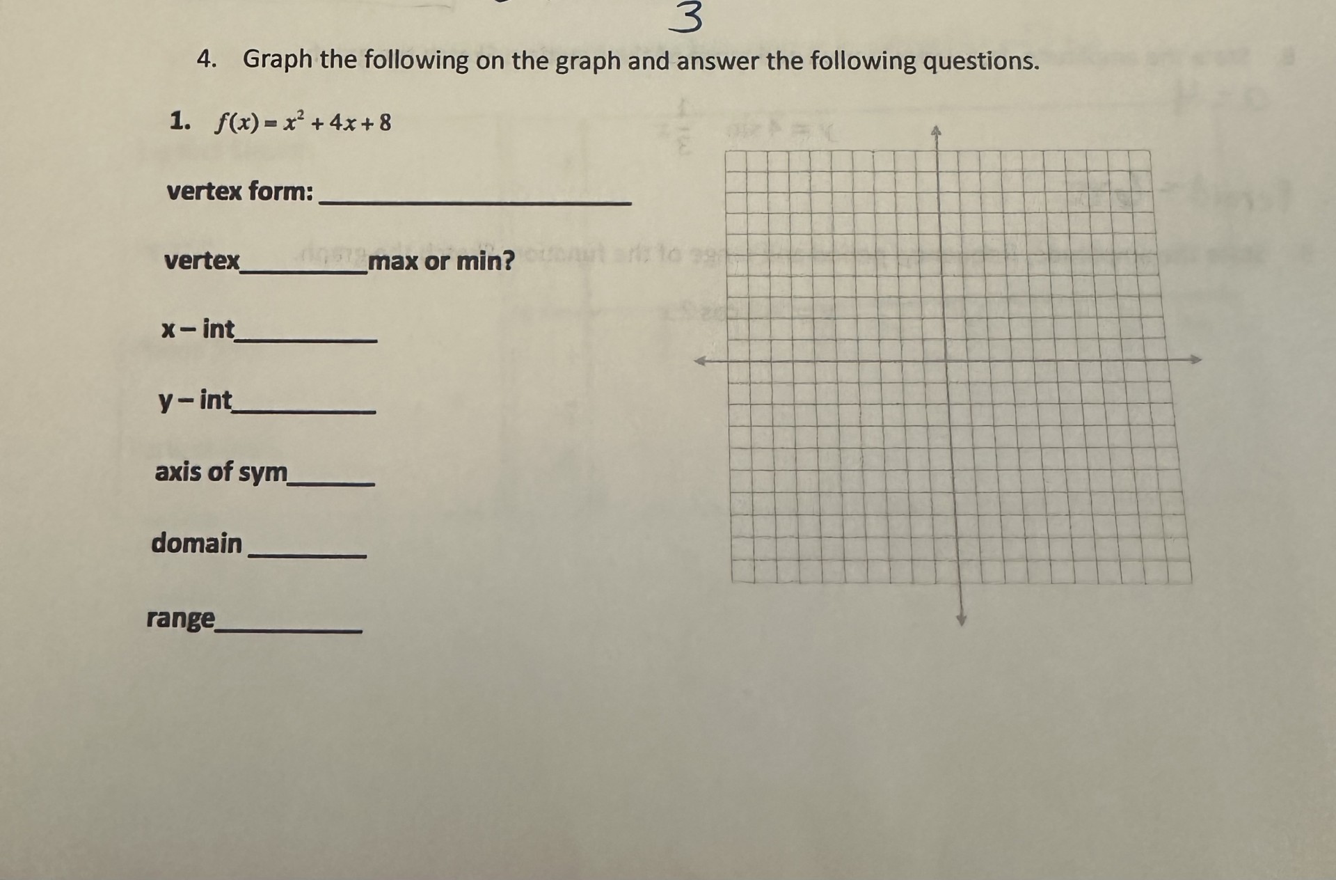 Solved Graph the following on the graph and answer the | Chegg.com