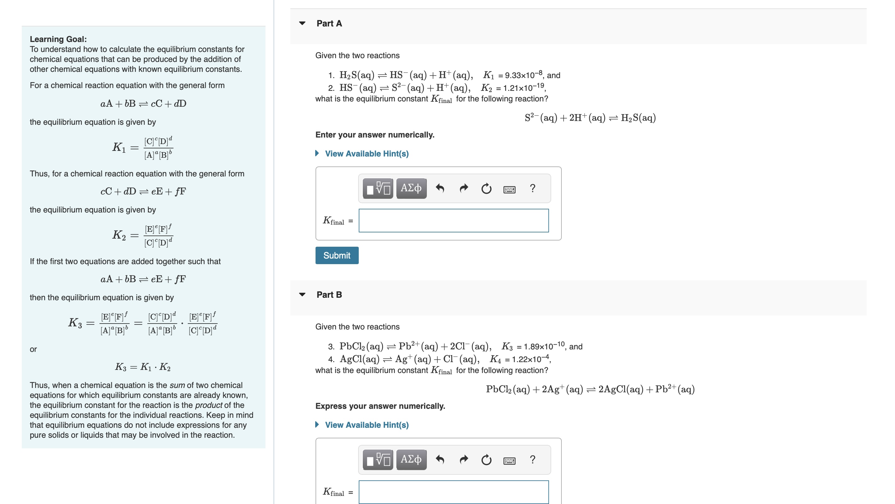 Solved please help Part ALearning Goal:To understand how to | Chegg.com