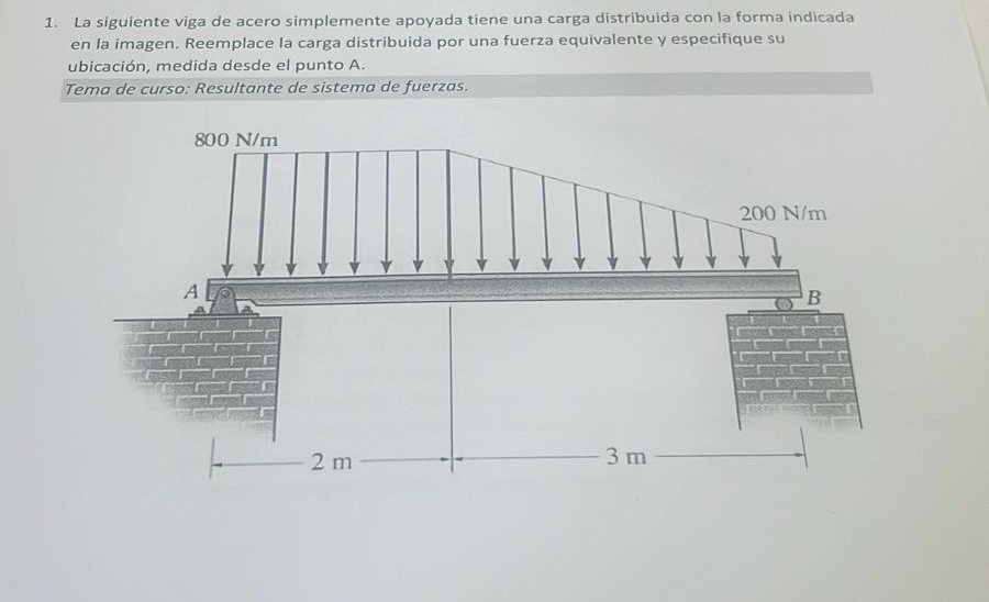 La siguiente viga de acero simplemente apoyada tiene | Chegg.com
