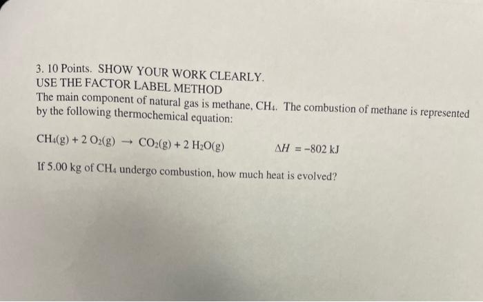 Solved 3. 10 Points. SHOW YOUR WORK CLEARLY. USE THE FACTOR | Chegg.com