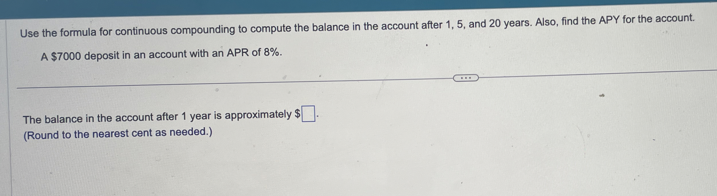 Use the formula for continuous compounding to compute | Chegg.com