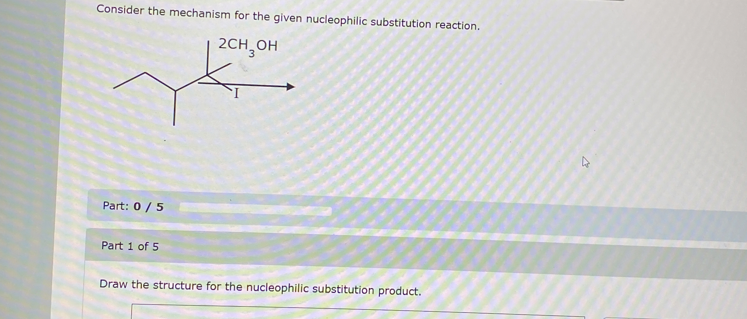 Solved Consider the mechanism for the given nucleophilic | Chegg.com