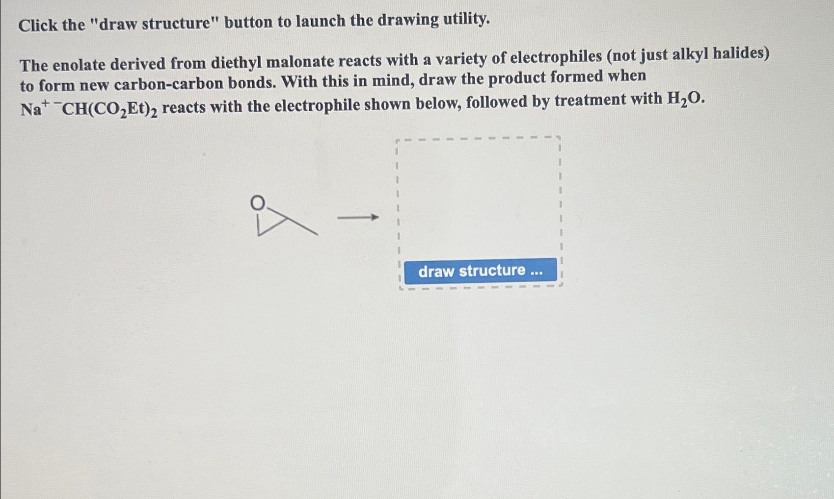 Solved Click the "draw structure" button to launch the | Chegg.com