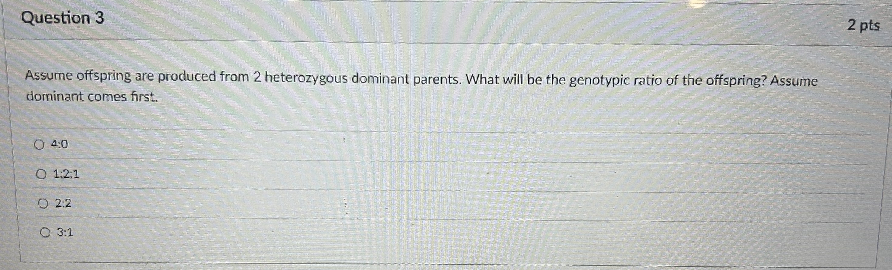 Solved Question 3Assume offspring are produced from 2 | Chegg.com