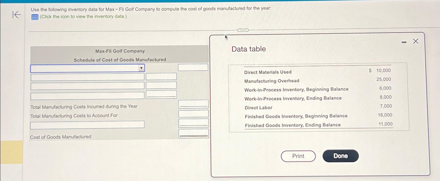 Solved Use the following inventory data for Max - ﻿Fli Golf | Chegg.com