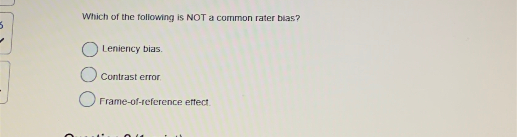 Solved Which of the following is NOT a common rater | Chegg.com