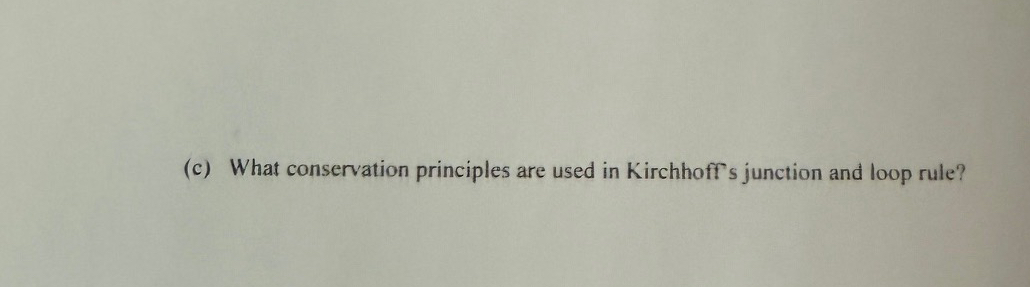 Solved (c) ﻿What conservation principles are used in | Chegg.com