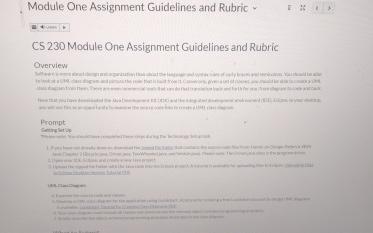 Solved Module One Assignment Guidelines and RubricC5 230 | Chegg.com