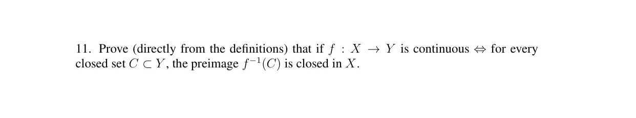 Solved Prove (directly from the definitions) ﻿that if f:x→Y | Chegg.com