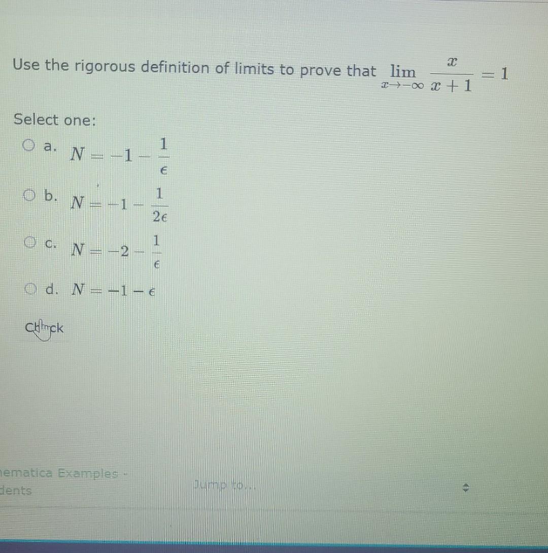 Solved Use the rigorous definition of limits to prove that | Chegg.com
