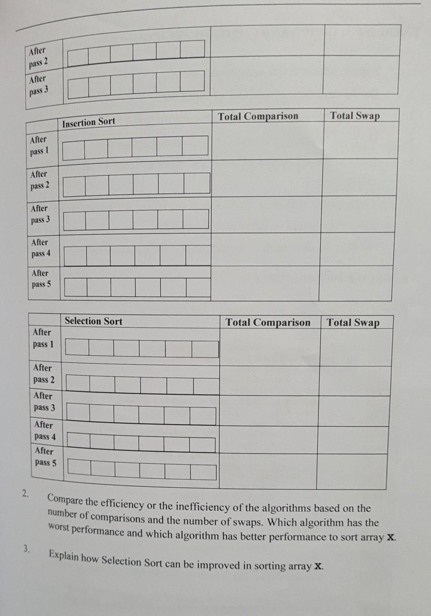 Solved EXERCISE 5: SIMPLE SORT ALGORITHMS AND ANALYSIS Given | Chegg.com