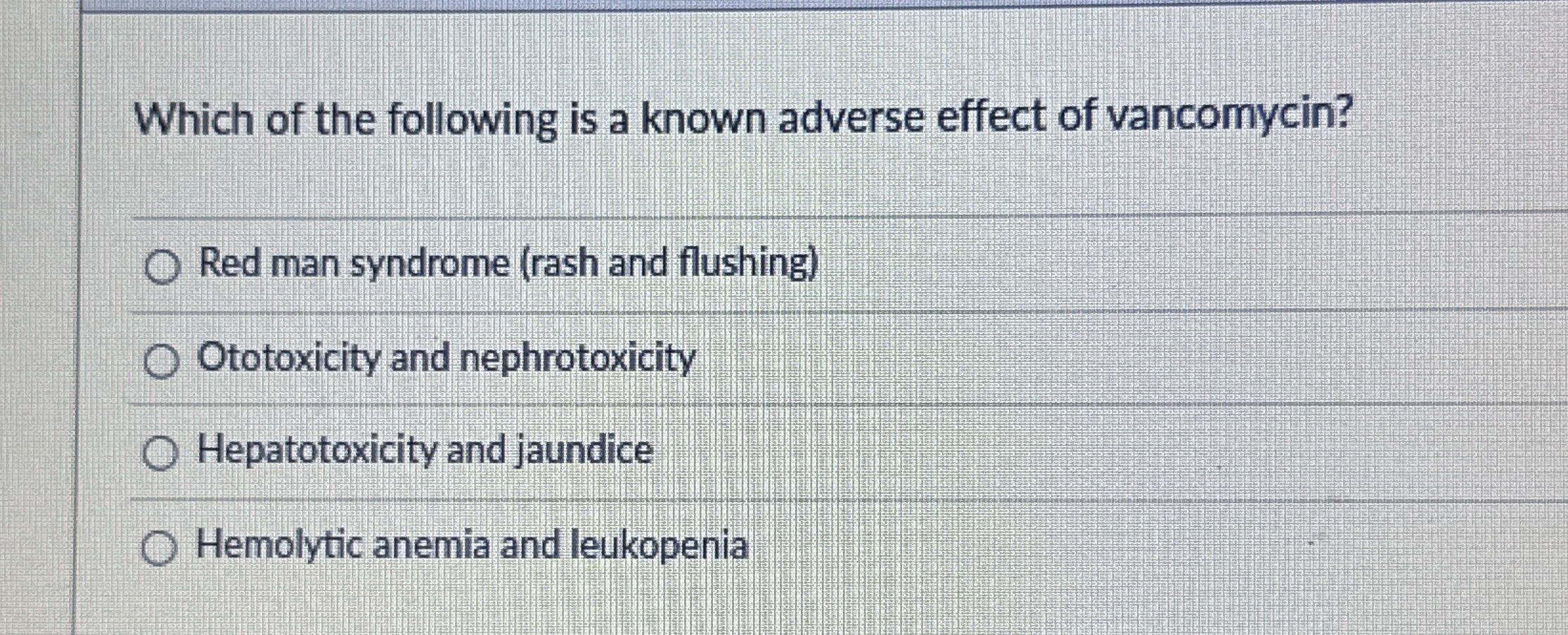 Solved Which of the following is a known adverse effect of | Chegg.com