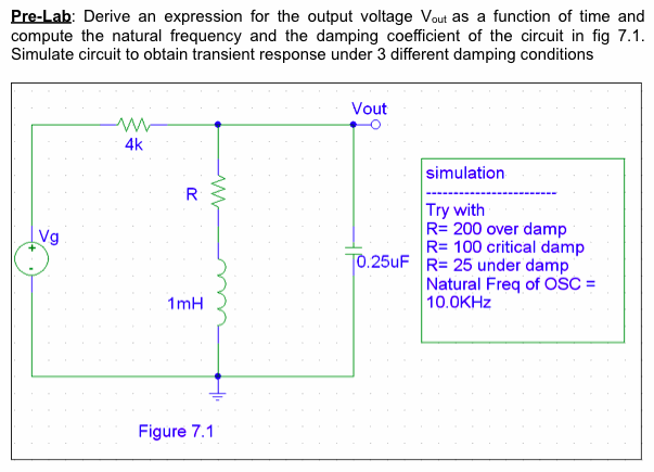 Derive an expression for the output voltage Vout as a | Chegg.com