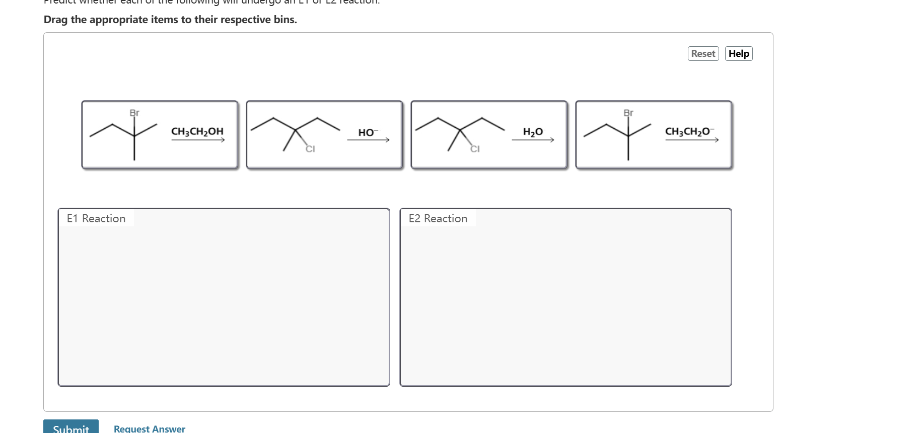 Solved Predict whether each of the following will undergo an | Chegg.com