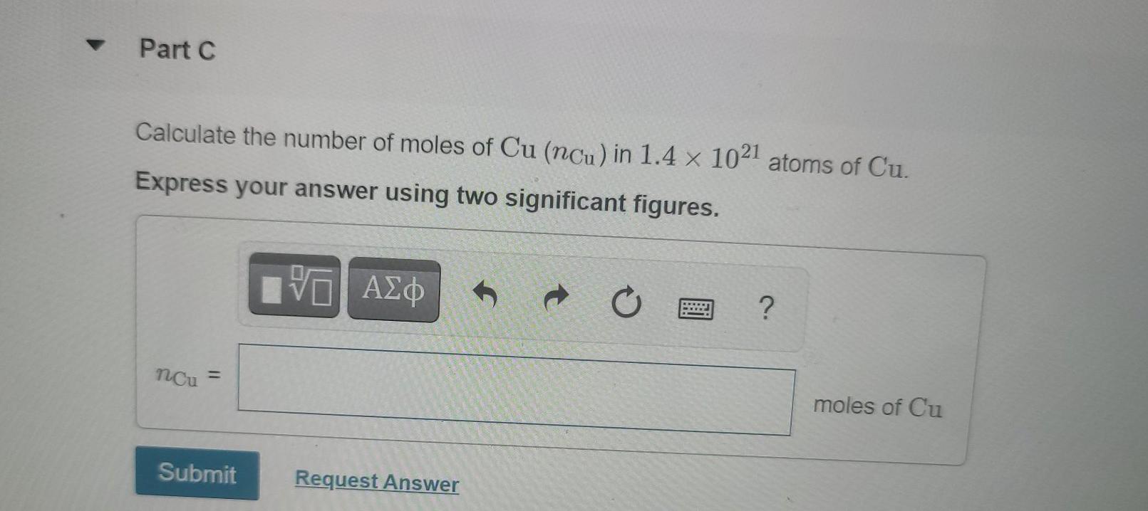 Solved Part A Calculate the number of Li atoms (Nli) in 9.8 | Chegg.com