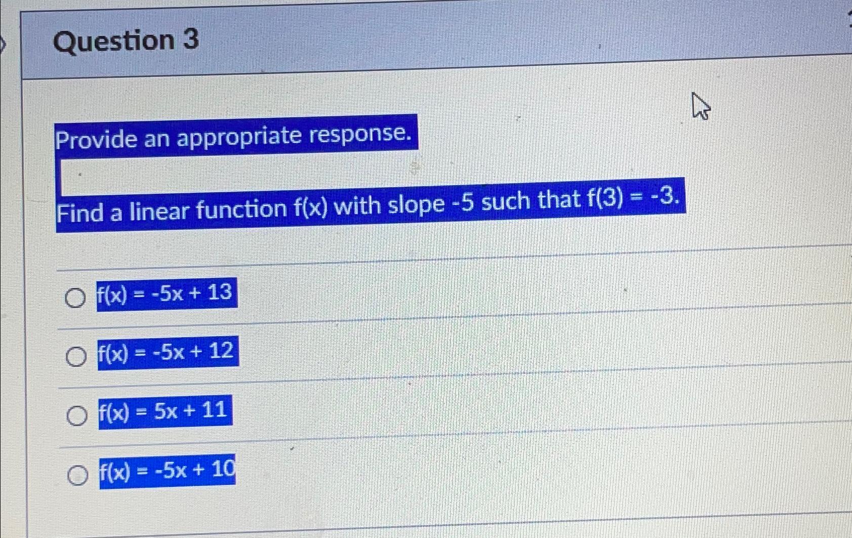 Solved Question 3provide An Appropriate Response Find A