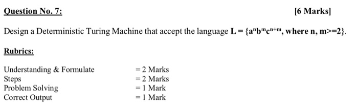 Solved Design a Deterministic Turing Machine that accept the | Chegg.com