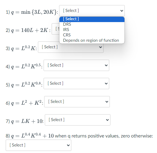 Solved For each item below, choose whether the listed | Chegg.com