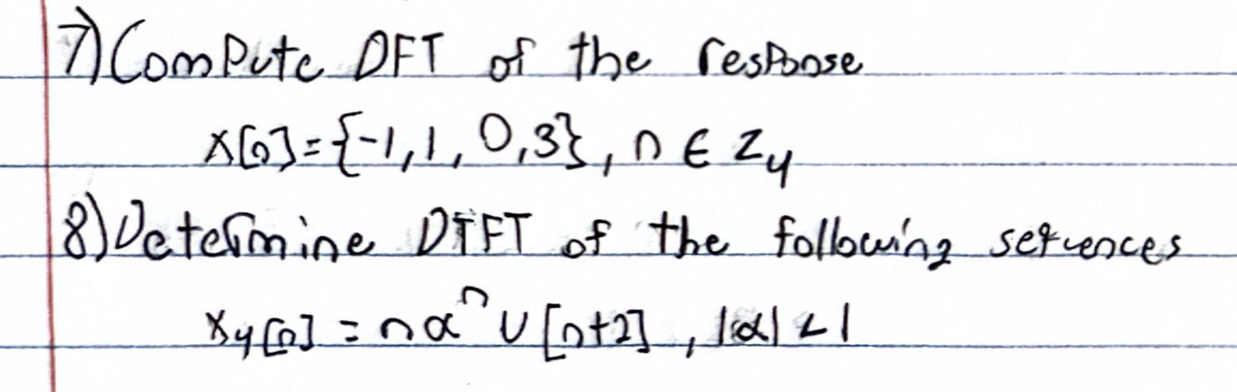 Solved Compute Dft Of The 