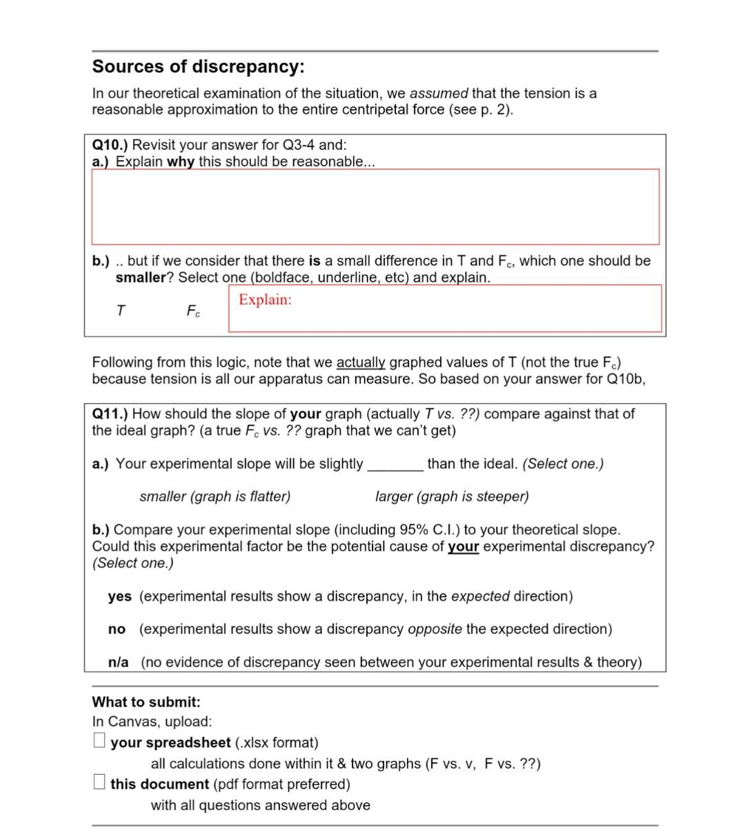 Solved Sources of discrepancy: In our theoretical | Chegg.com