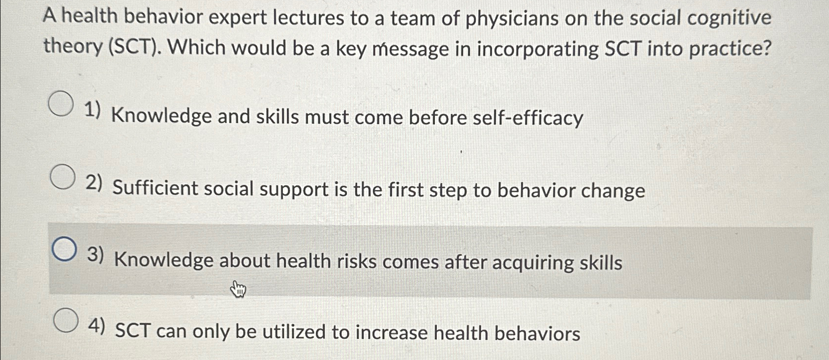 Solved A health behavior expert lectures to a team of | Chegg.com
