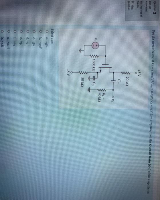 Solved For the circuit below, the Input Resistance (Rin) of | Chegg.com